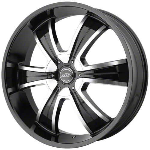 American Racing Challenger AR894 Gloss Black Machined Wheel; 18x8 ...