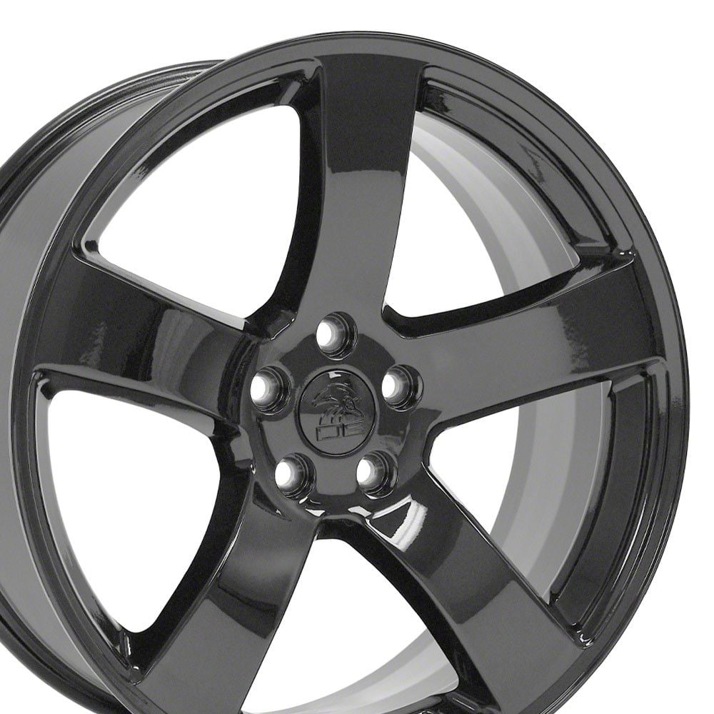 Challenger 5-Spoke Style Gloss Black Wheel; 20x8 (08-23 RWD Challenger ...