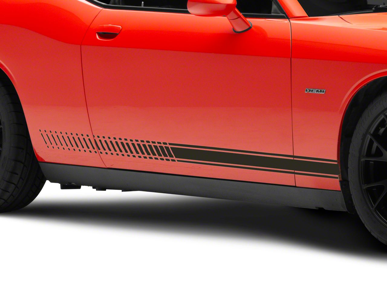 SpeedForm Challenger Dashed Rocker Stripes; Matte Black 431182 ...