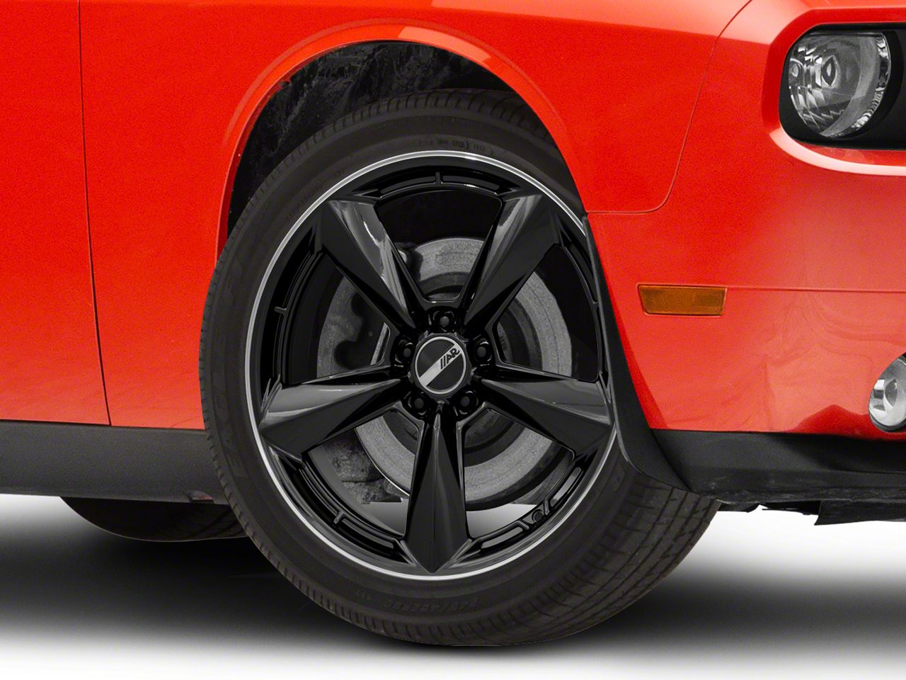 American Racing Challenger TTF Gloss Black with DDT Lip Wheel; 20x9.5 ...