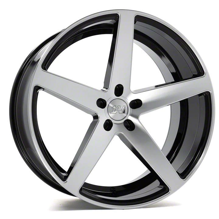 Axe Wheels Challenger ZX9 Black and Polished Face Wheel; 20x8.5 ...