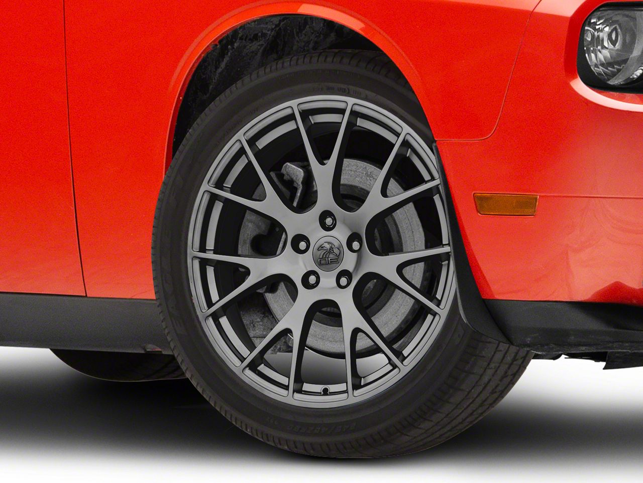 Challenger Hellcat Style Hyper Black Wheel; 20x9 (08-23 RWD Challenger ...