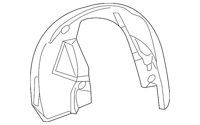 Mopar Challenger Fender Liner; Right 68175060AH (15-23 Challenger ...