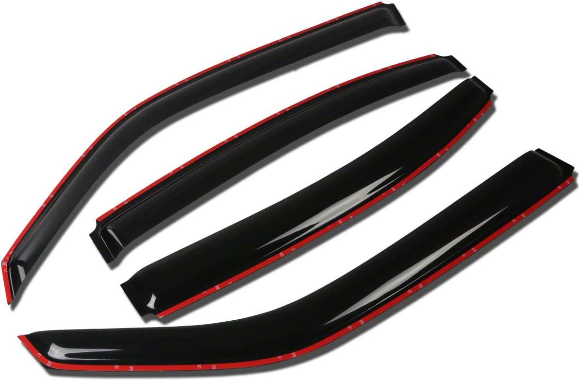 Charger In-Channel Wind Deflectors Window Visors; Smoked (06-10 Charger ...