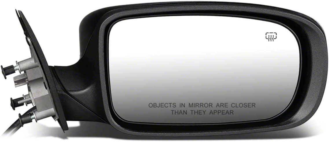 Charger Side View Mirror with Heated Defroster; Passenger Side; Black ...