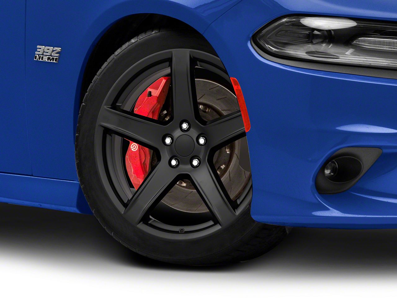 Charger Hellcat HC2 Style Satin Black Wheel; 20x9.5 (11-23 RWD Charger ...