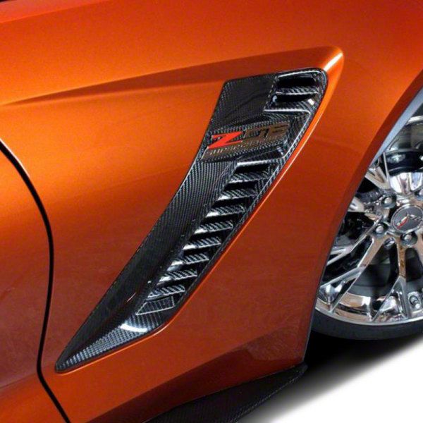 APR Performance Corvette Fender Vents; Carbon Fiber CF-700802 (15-19 ...