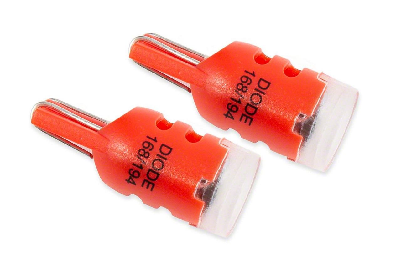 Diode Dynamics Corvette Red LED Map Light Bulbs; 194 HP3 DD0023P (00-13 ...