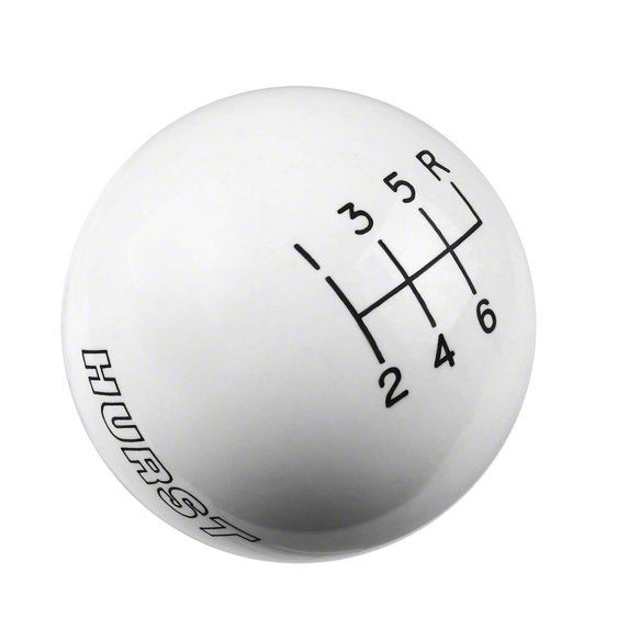 Hurst Corvette 6-Speed Shift Knob; White 1630056 (97-04 Corvette C5 ...