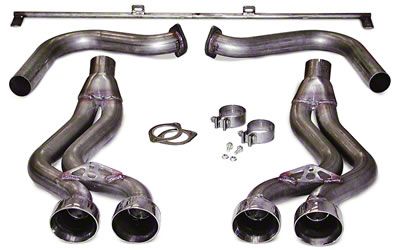 SLP Corvette LoudMouth Axle-Back Exhaust 31049 (97-04 Corvette C5 ...