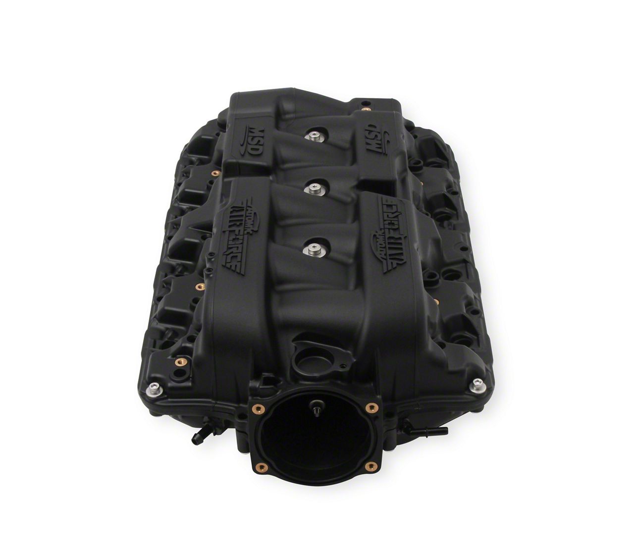 MSD Corvette Atomic Airforce LS1/2/6 Intake Manifold; Black Logo 27023 ...