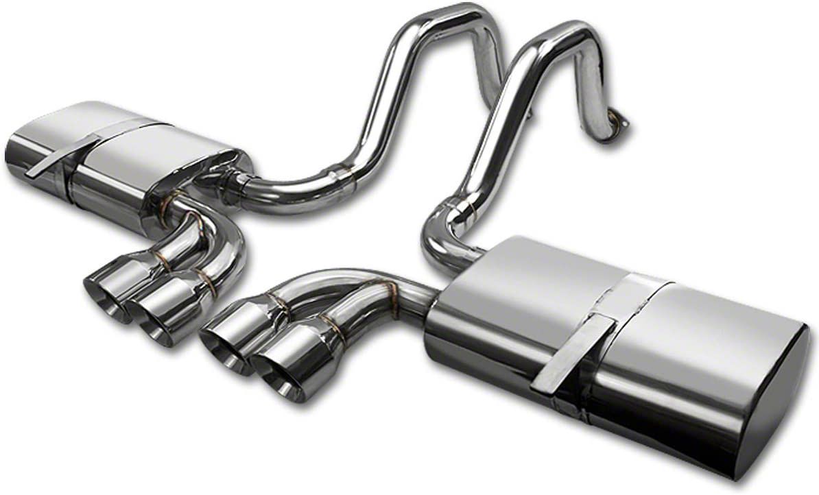Corvette Axle-Back Exhaust System with Polished Tips (97-04 Corvette C5 ...
