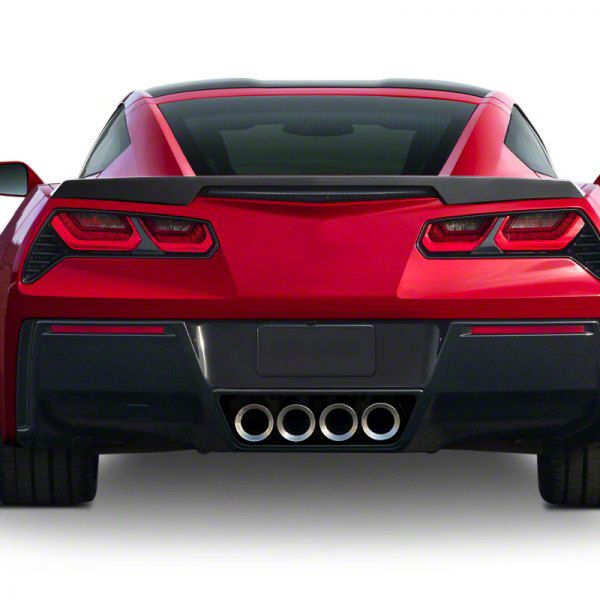 Corvette Rear Spoiler; Matte Black (14-19 Corvette C7, Excluding ZR1 ...