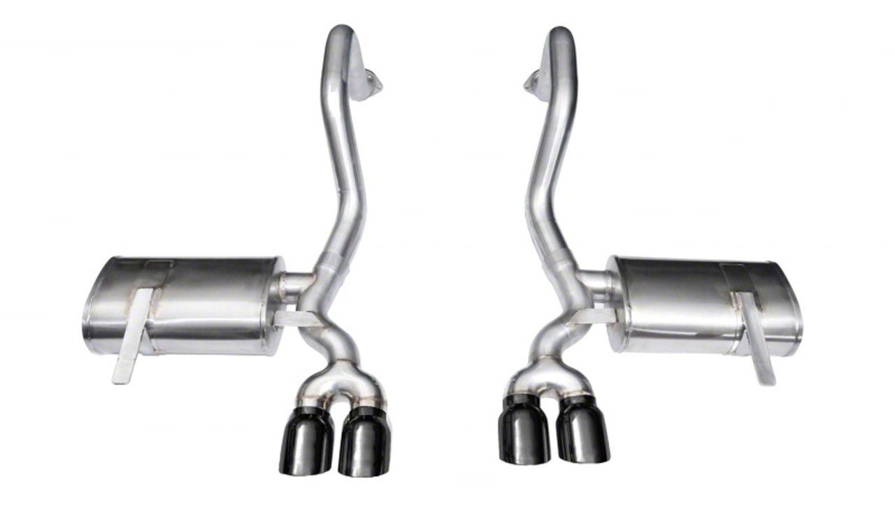 Corsa Performance Corvette Xtreme Axle-Back Exhaust with Black Quad ...