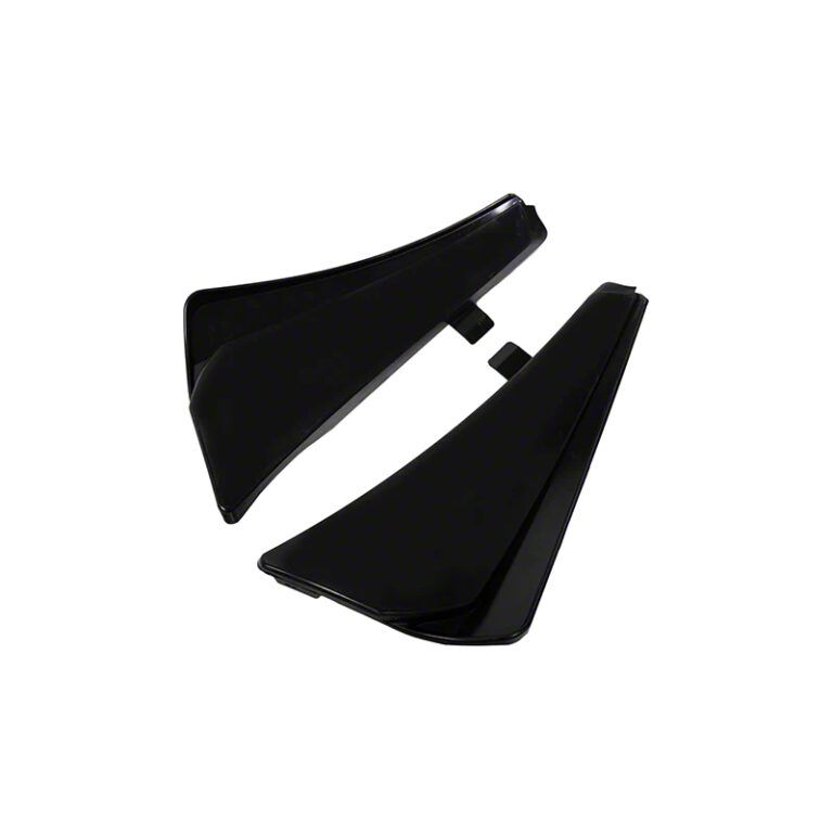 Corvette XL Extended Rear Wheel Splash Guards; Matte Black (20-23 ...