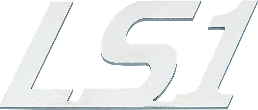 Camaro LS1 Emblem; Polished (Universal; Some Adaptation May Be Required ...