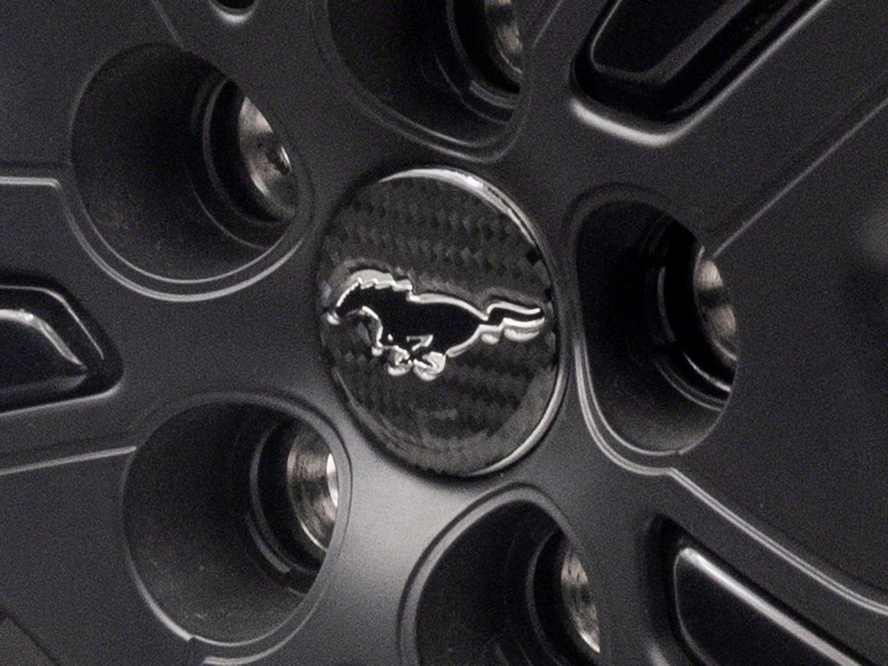 SpeedForm Mach-E Center Cap Trim; Black Carbon Fiber ME5364 (21-23 ...