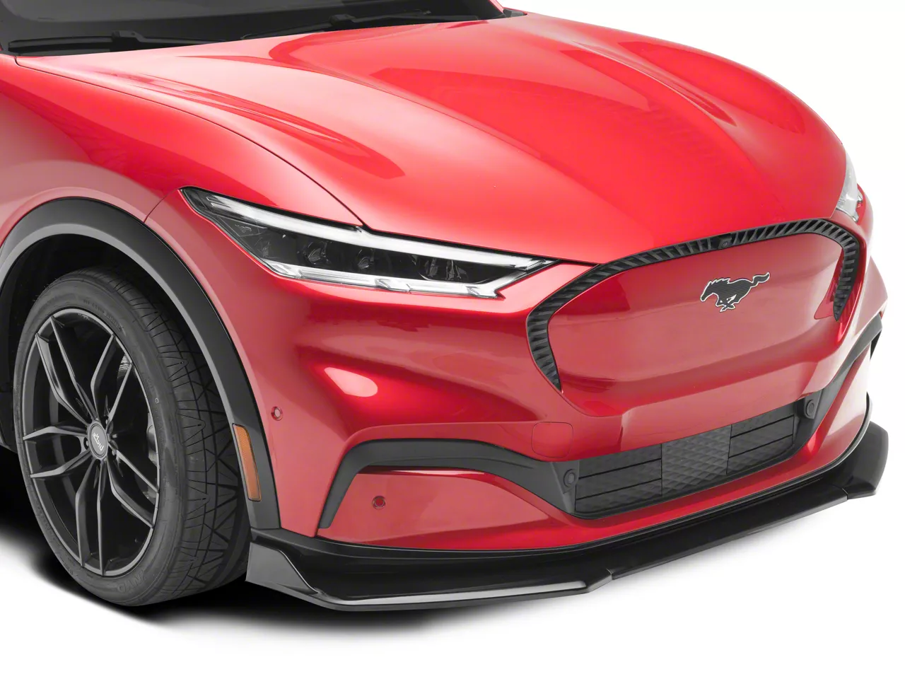 SpeedForm Mach-E 3-Piece Chin Spoiler; Gloss Black ME5680 (2021 Mustang ...