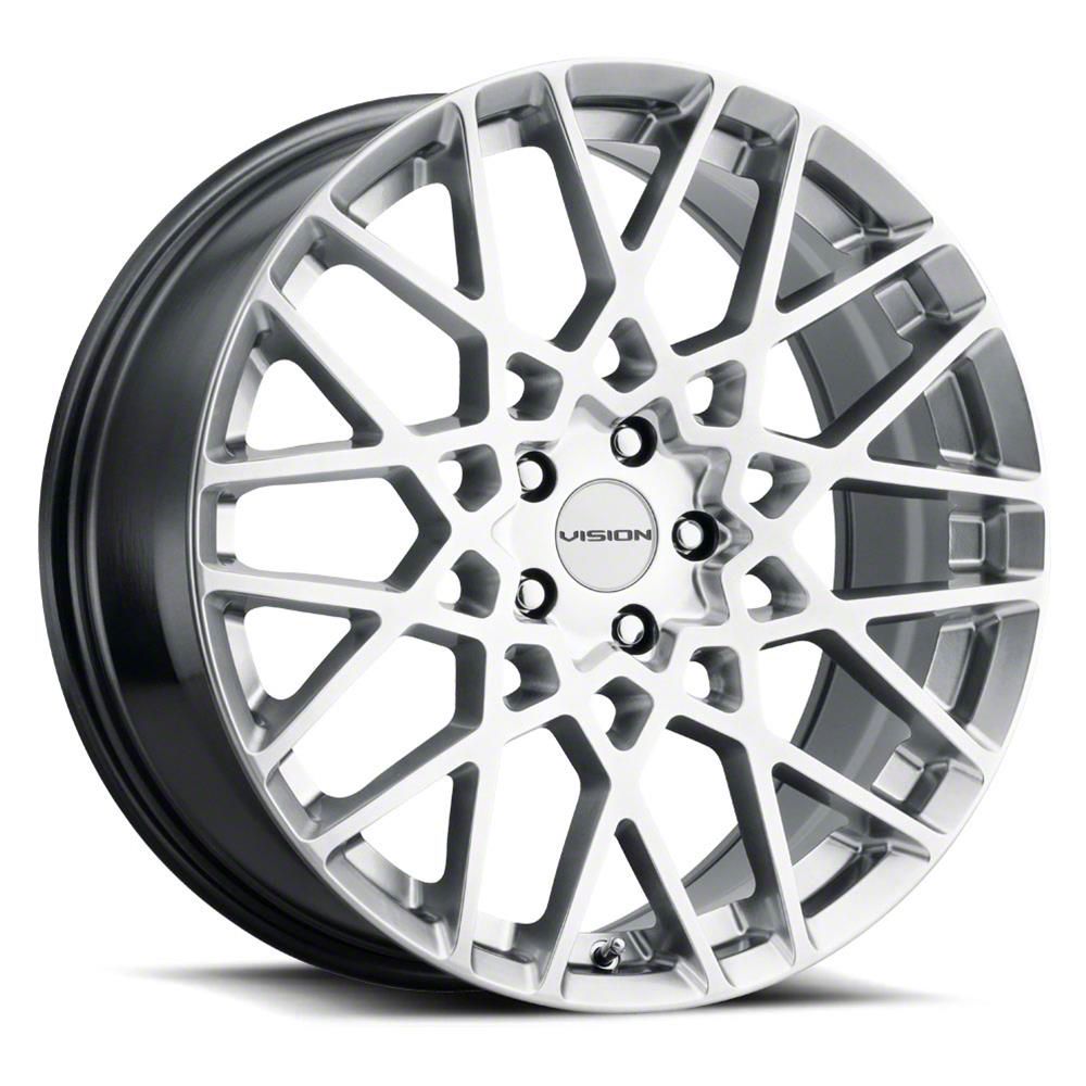Vision Wheel Mach-E Recoil Hyper Silver Wheel; 20x8.5 474-2831HS35 (21 ...
