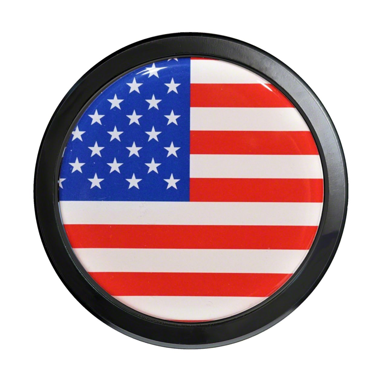 Grillebadgestore Mach-E Premium Aluminum Grille Badge; Round USA Flag ...